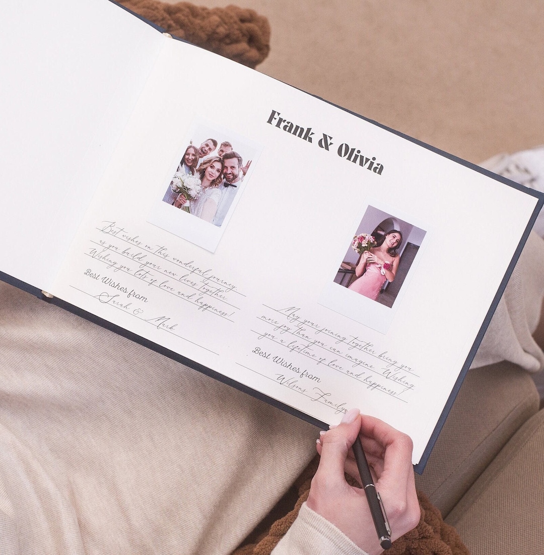 Instax Polaroid Wedding Guest Book Personalized Photo Album Photobook ...