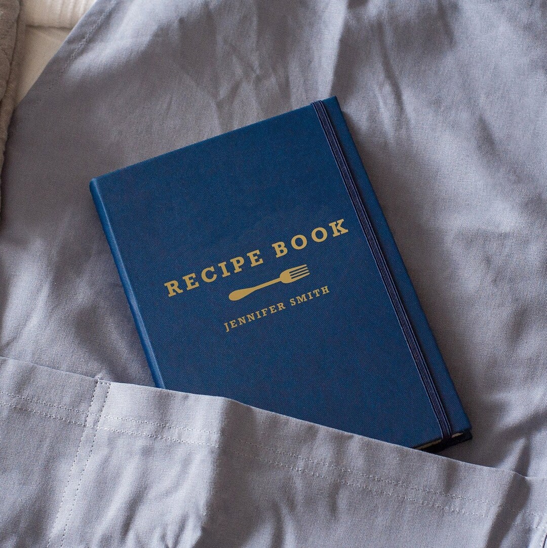 Hardcover Recipe Book With 304 Blank Pages Custom Personalized Cookbook ...