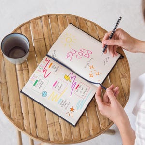 Custom Journal Daily Planner With Stickers - School Supplies, Office ...