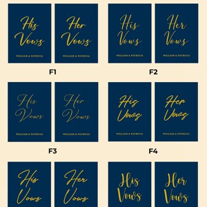 Wedding Vow Books Set of 2 His and Hers Book - Etsy