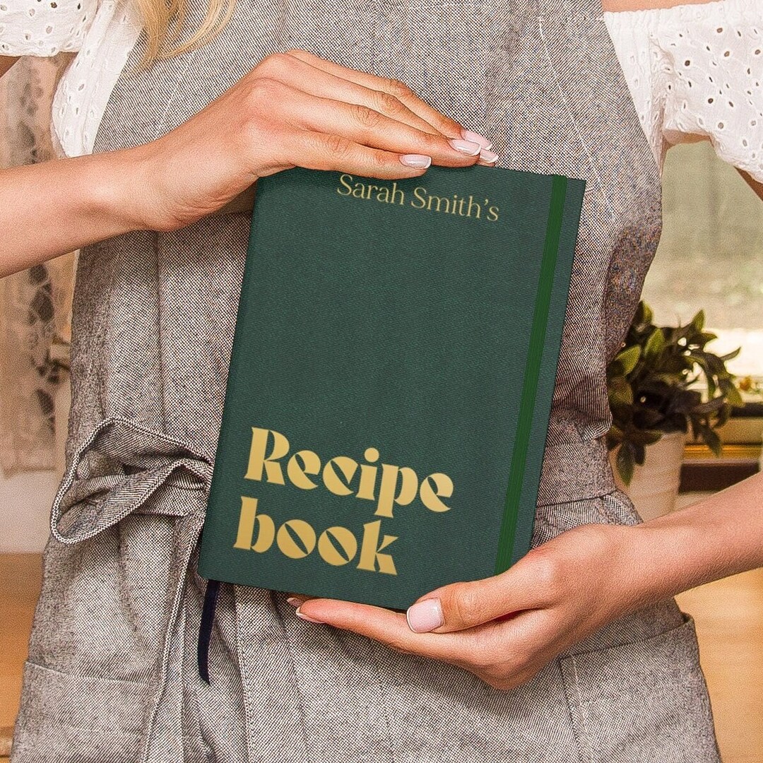 Hardcover Family Recipe Book Custom Journal Blank Cookbook - Etsy
