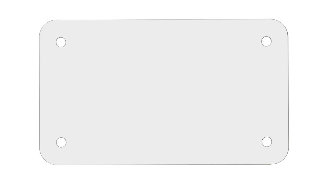 Motorcycle License Plate 7" X 4" DIY Acrylic - Etsy