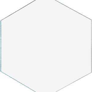 Hexagon Flat Acrylic - Etsy