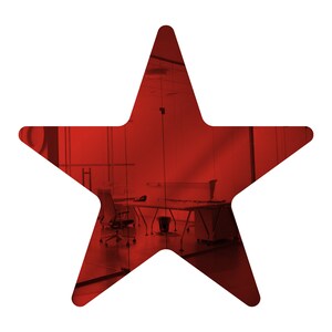 Star Shaped Acrylic Mirror DIY Blank Flat Plastic Mirror Pieces Smooth ...