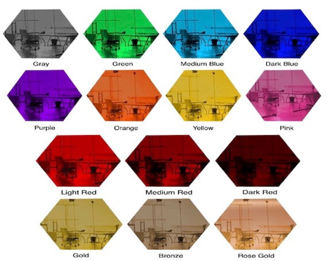 Lot of 25 Hexagon Acrylic Mirror DIY Blank Discs Smooth Edge Plexiglass ...