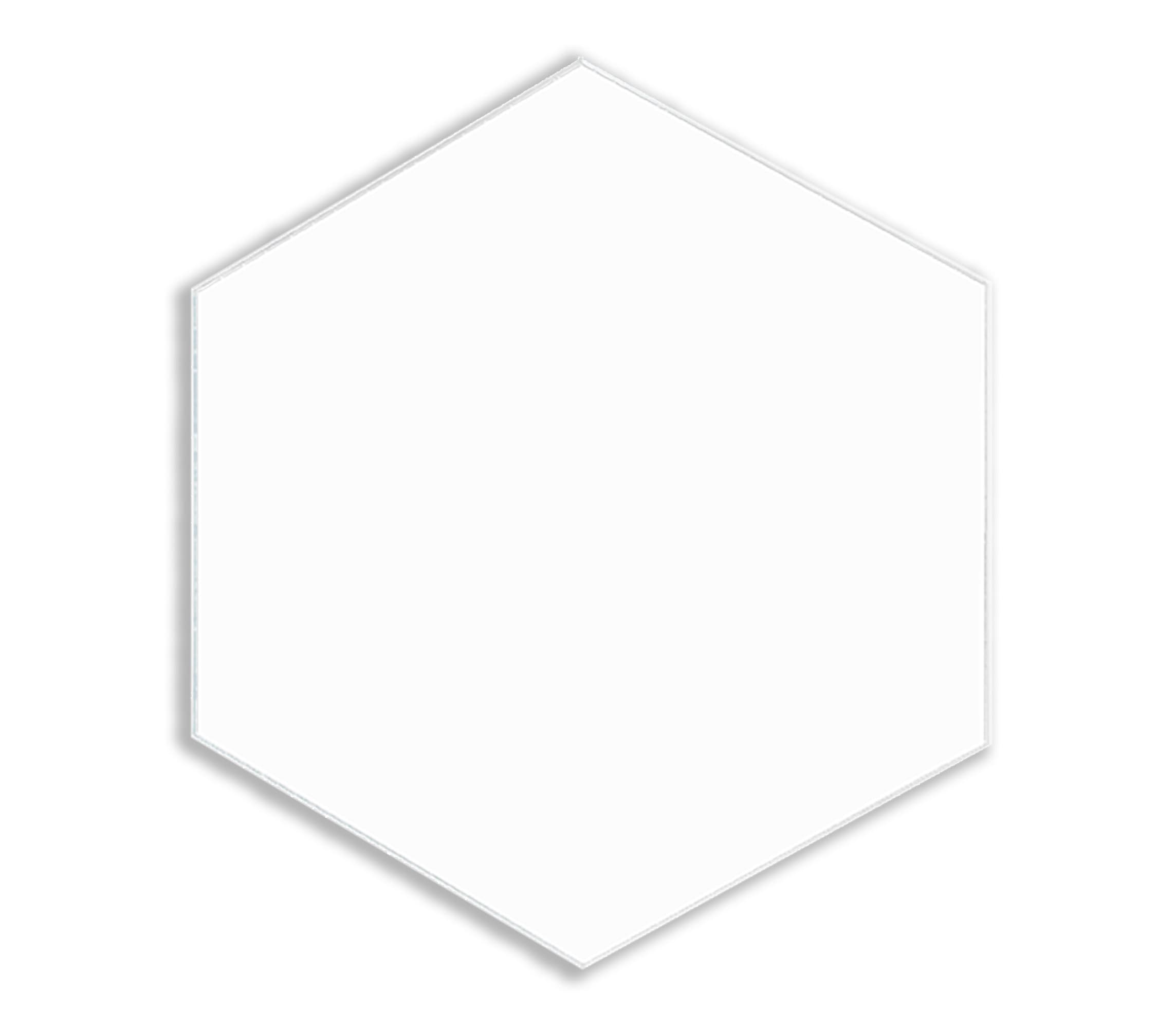 Clear Hexagon Acrylic Tiles Pack of 25 Discs Arts and Crafts Plastic ...