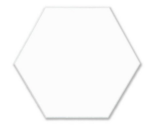 Hexagon Flat Acrylic - Etsy