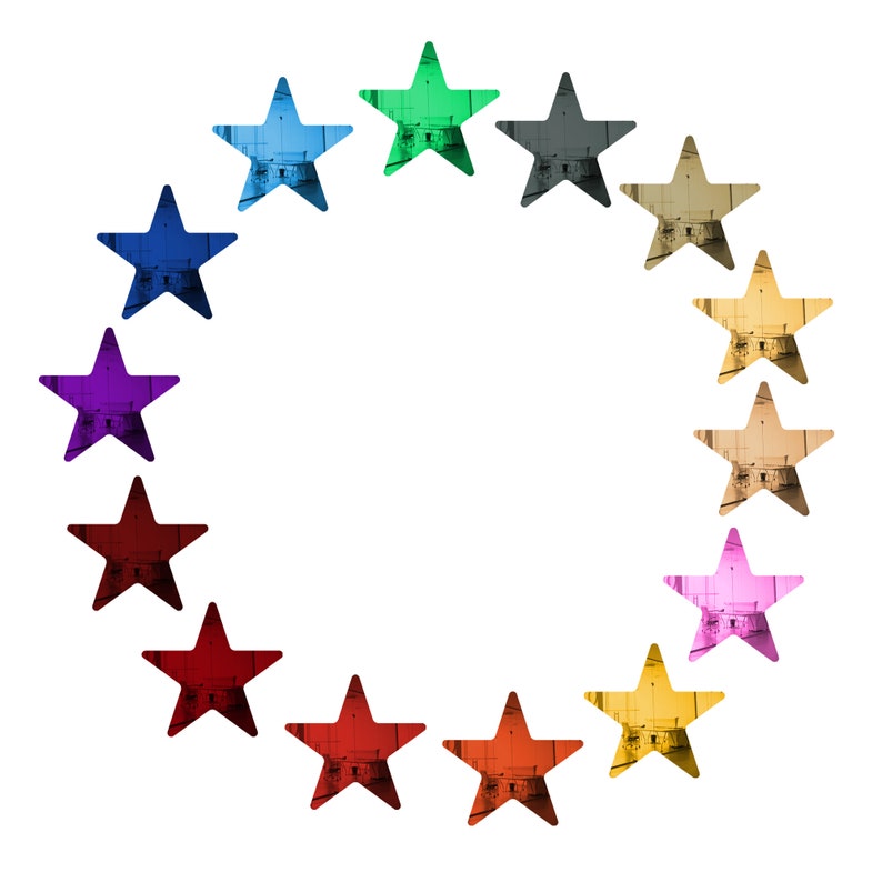 Star Shaped Acrylic Mirror DIY Blank Flat Plastic Mirror | Etsy