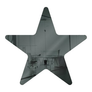 Star Shaped Acrylic Mirror DIY Blank Flat Plastic Mirror Pieces Smooth ...