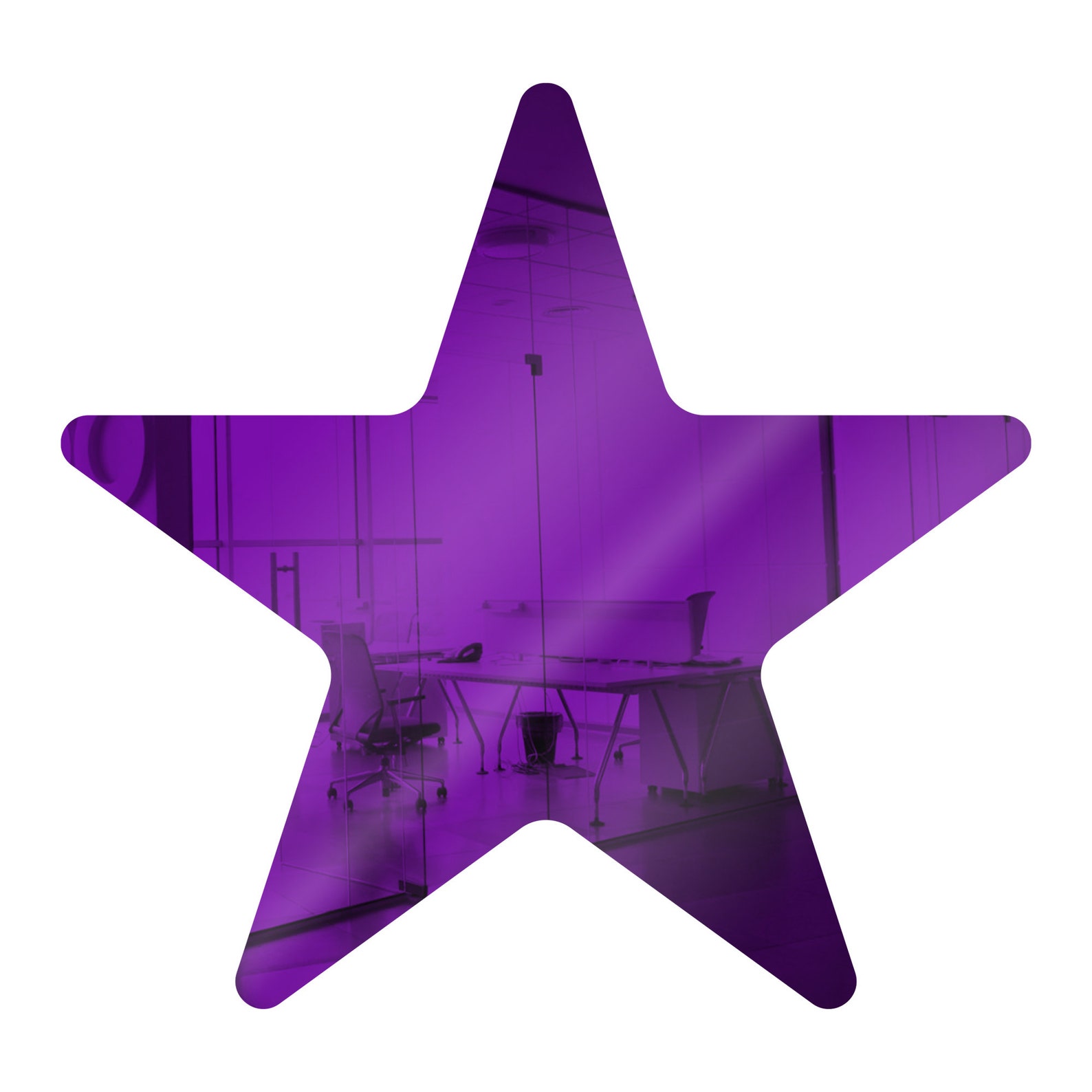 Star Shaped Acrylic Mirror DIY Blank Flat Plastic Mirror Pieces Smooth ...
