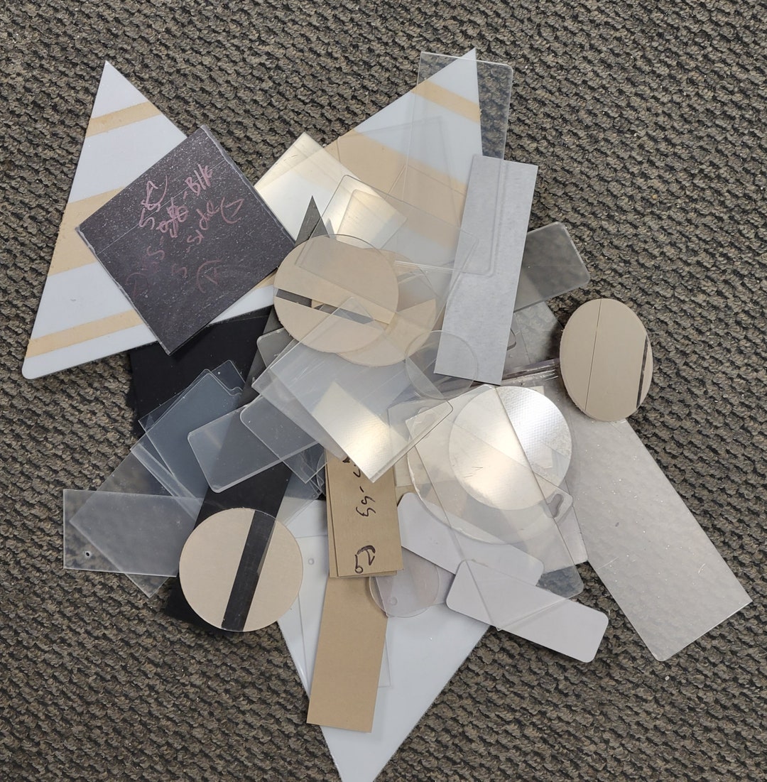 Craft Scrap Plastic Grab Box Mixed Acrylic Plastic PVC Polycarbonate ...