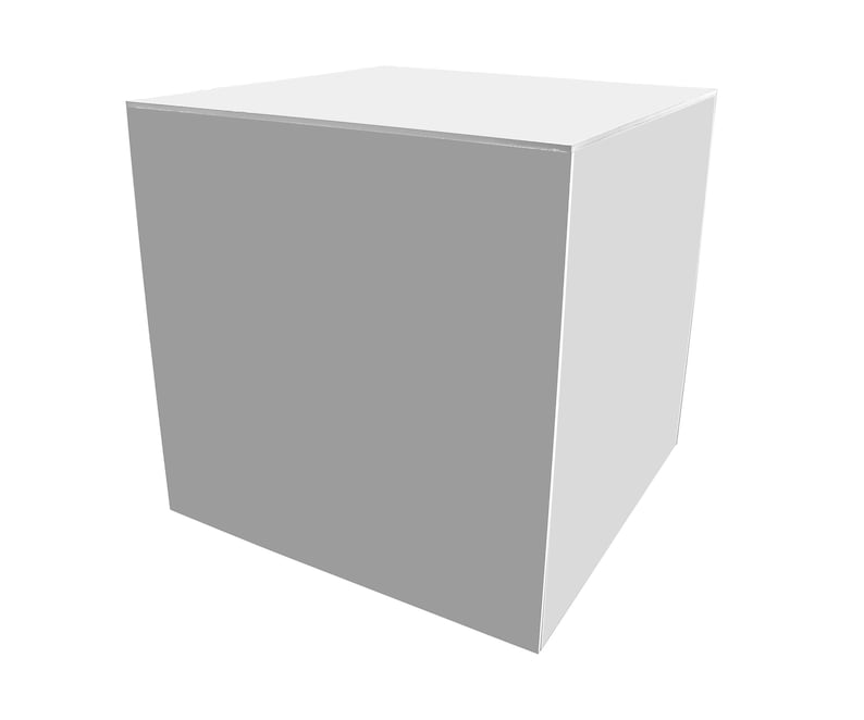 Clear Acrylic Pedestal 5 Sided Cube - Etsy