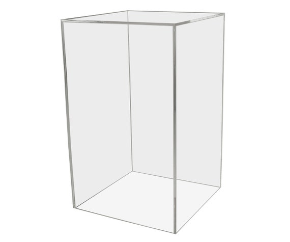 Clear Acrylic Pedestal 5 Sided Cube - Etsy
