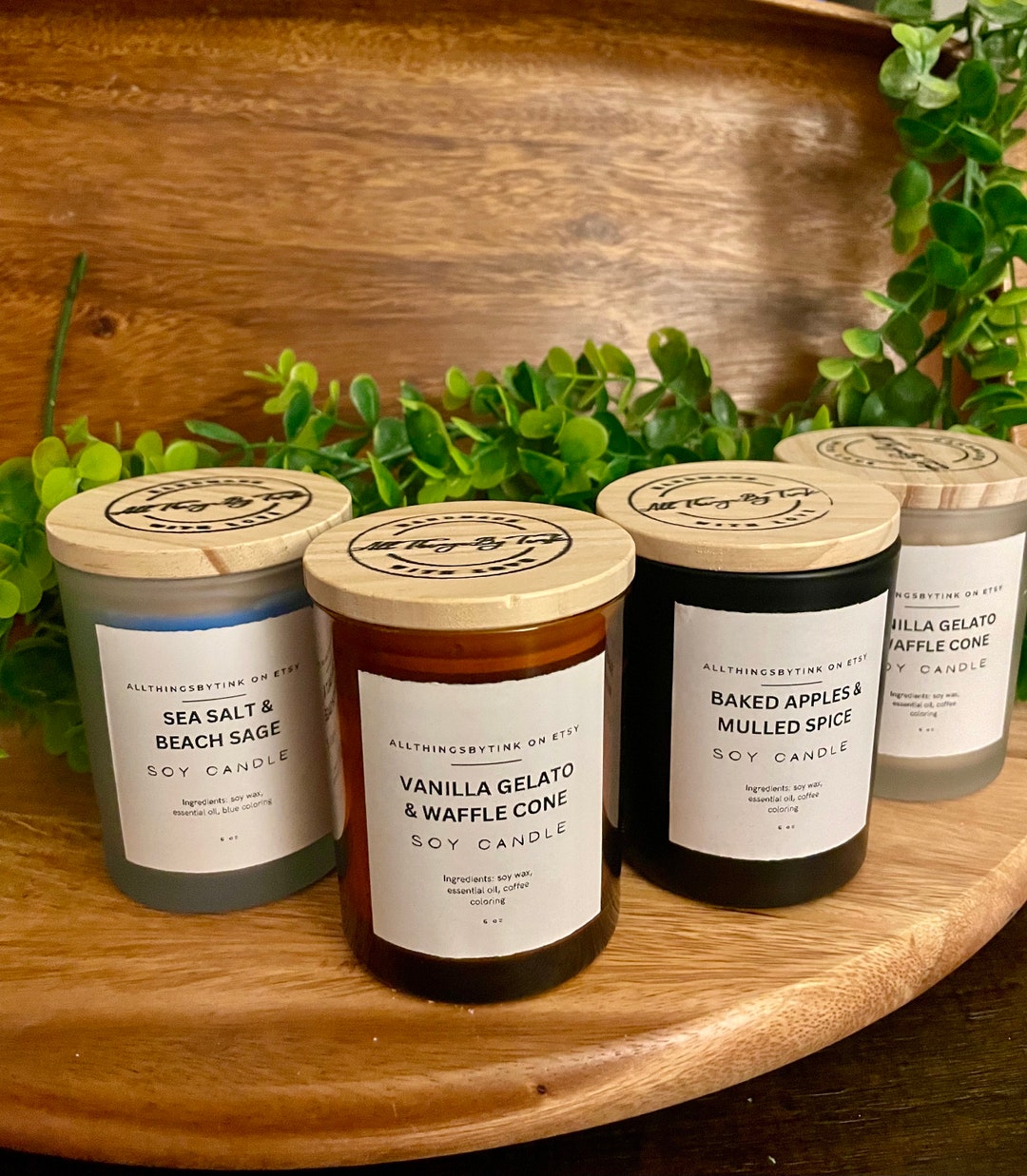 Handmade Soy Candles Personalized and Customized - Etsy