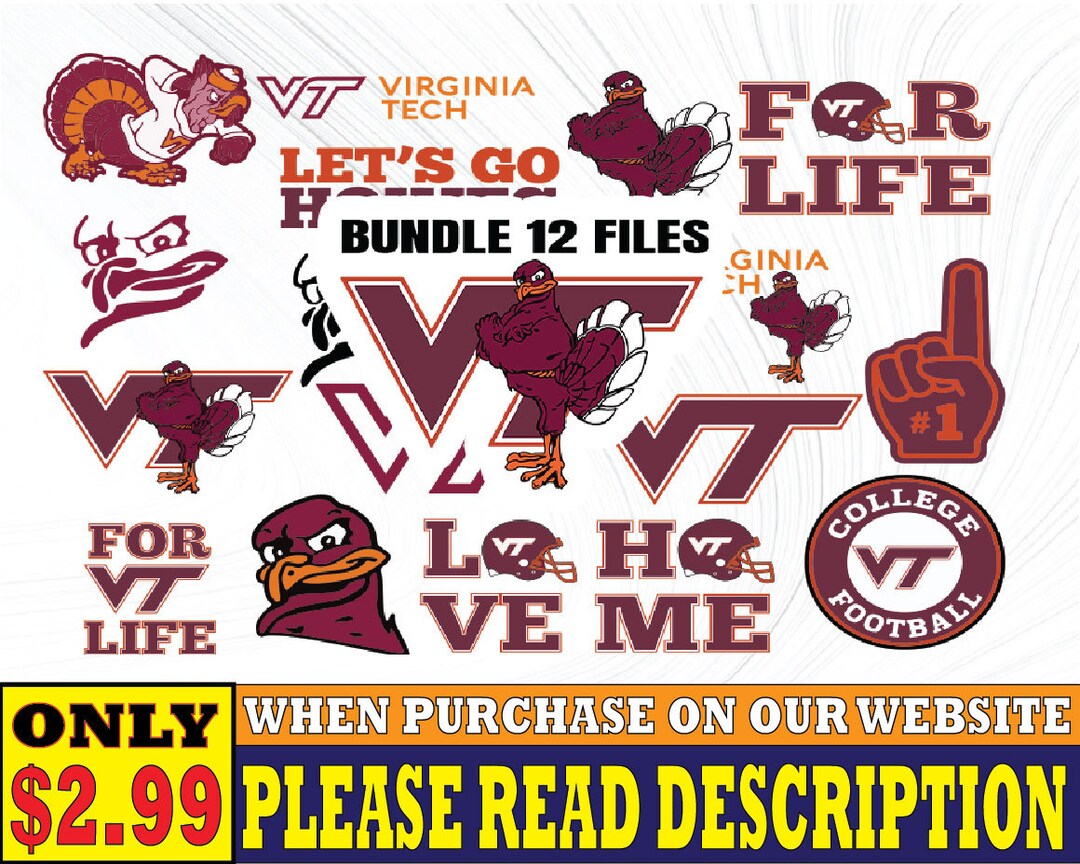 Virginia-tech-hokies Svg N C A A SVG Football Team Logo Svg - Etsy