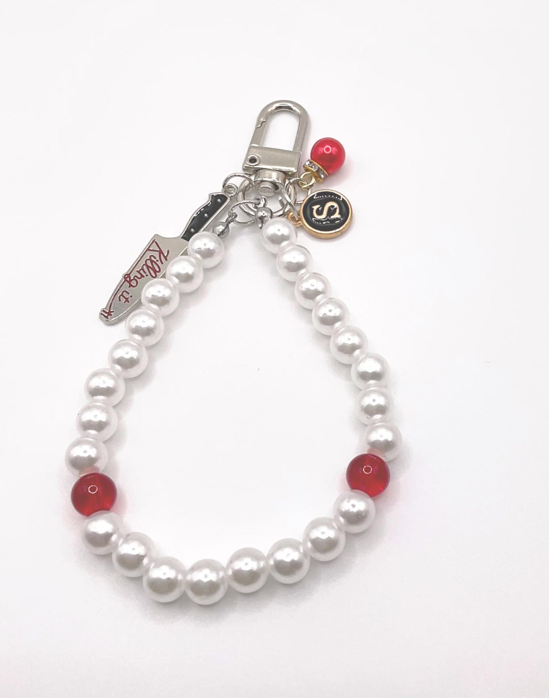 Personalized "killin' It" Knife Keychain/ Lanyard, Halloween Keychain ...