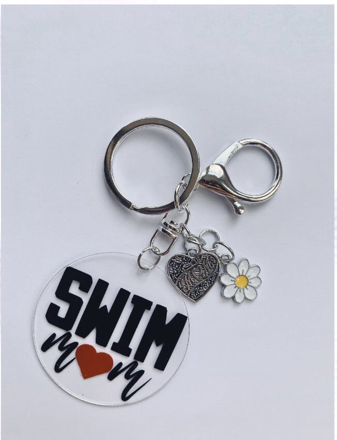 Swim Mom Keychain, Gift for Swim Team Parent, Swim Mom Gift, Summer ...