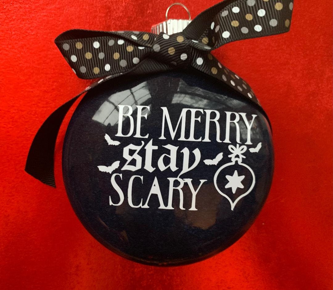 Personalized Goth Ornament, Handmade Ornament, Christmas Ornament Gift ...