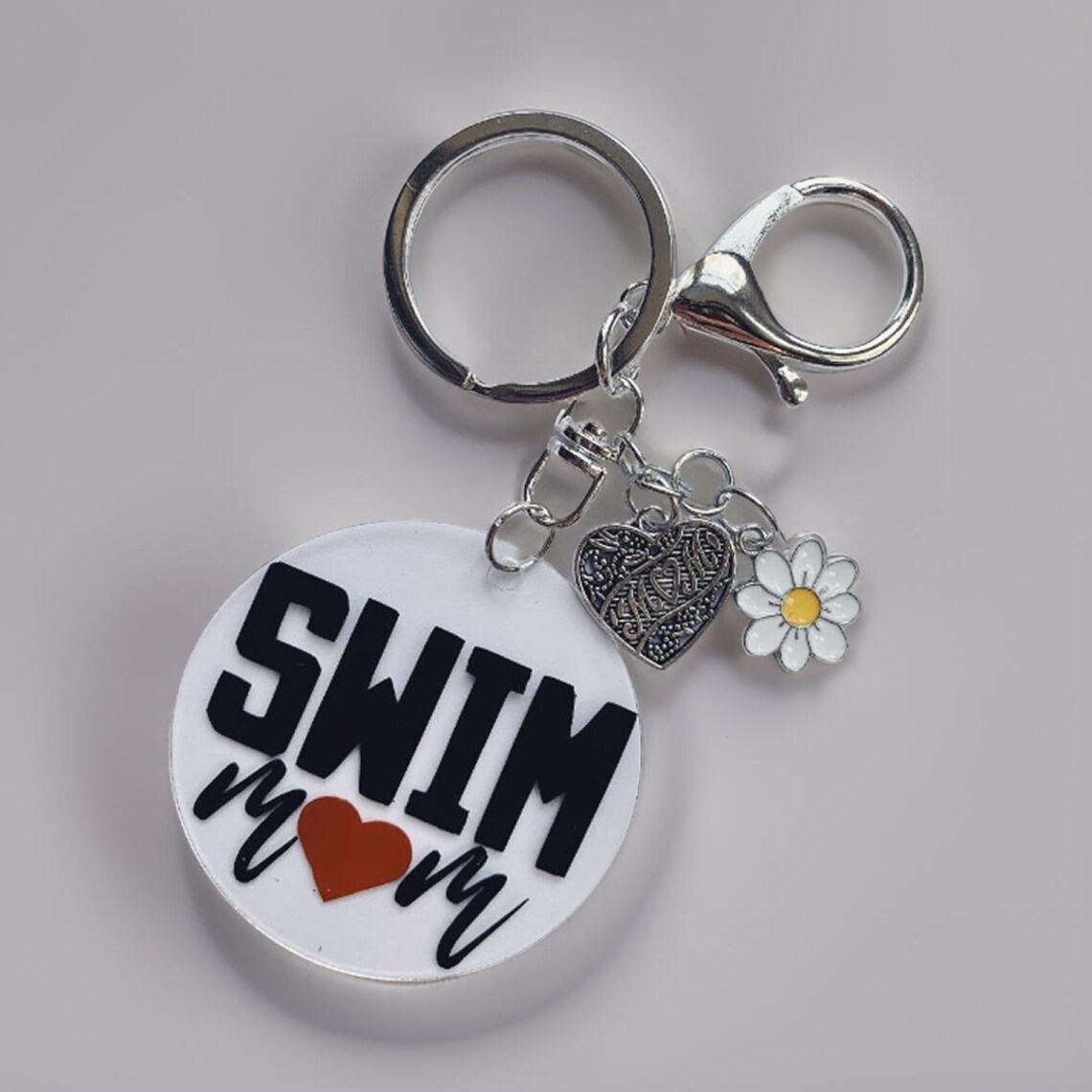 Swim Mom Keychain, Gift for Swim Team Parent, Swim Mom Gift, Summer ...