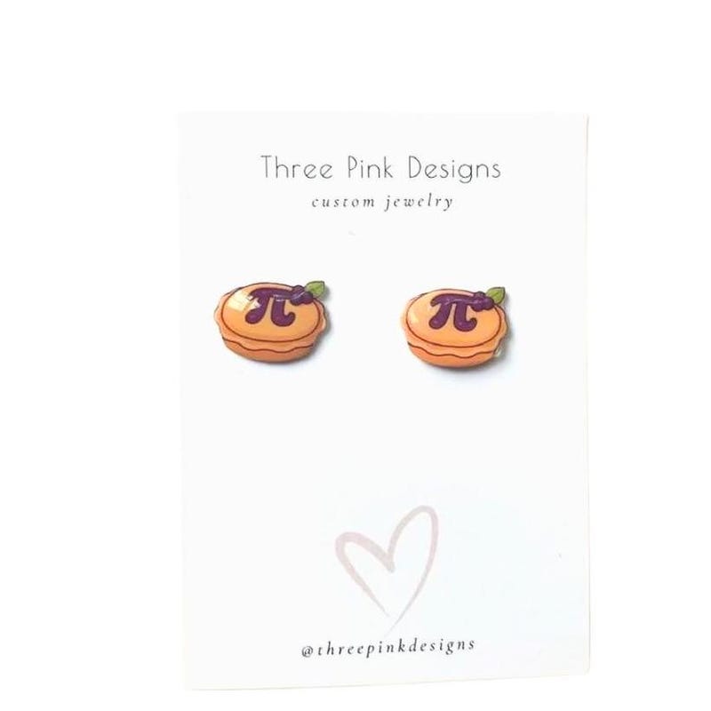 Gold Pie Earrings - Etsy