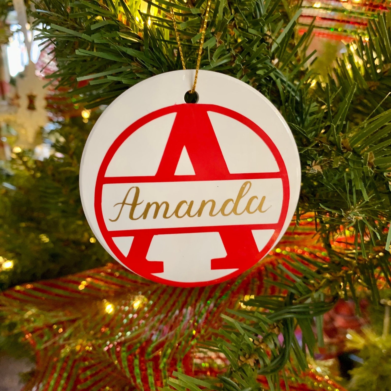 Personalized Christmas Ornament, Personalized Gift, Custom Holiday Gift ...