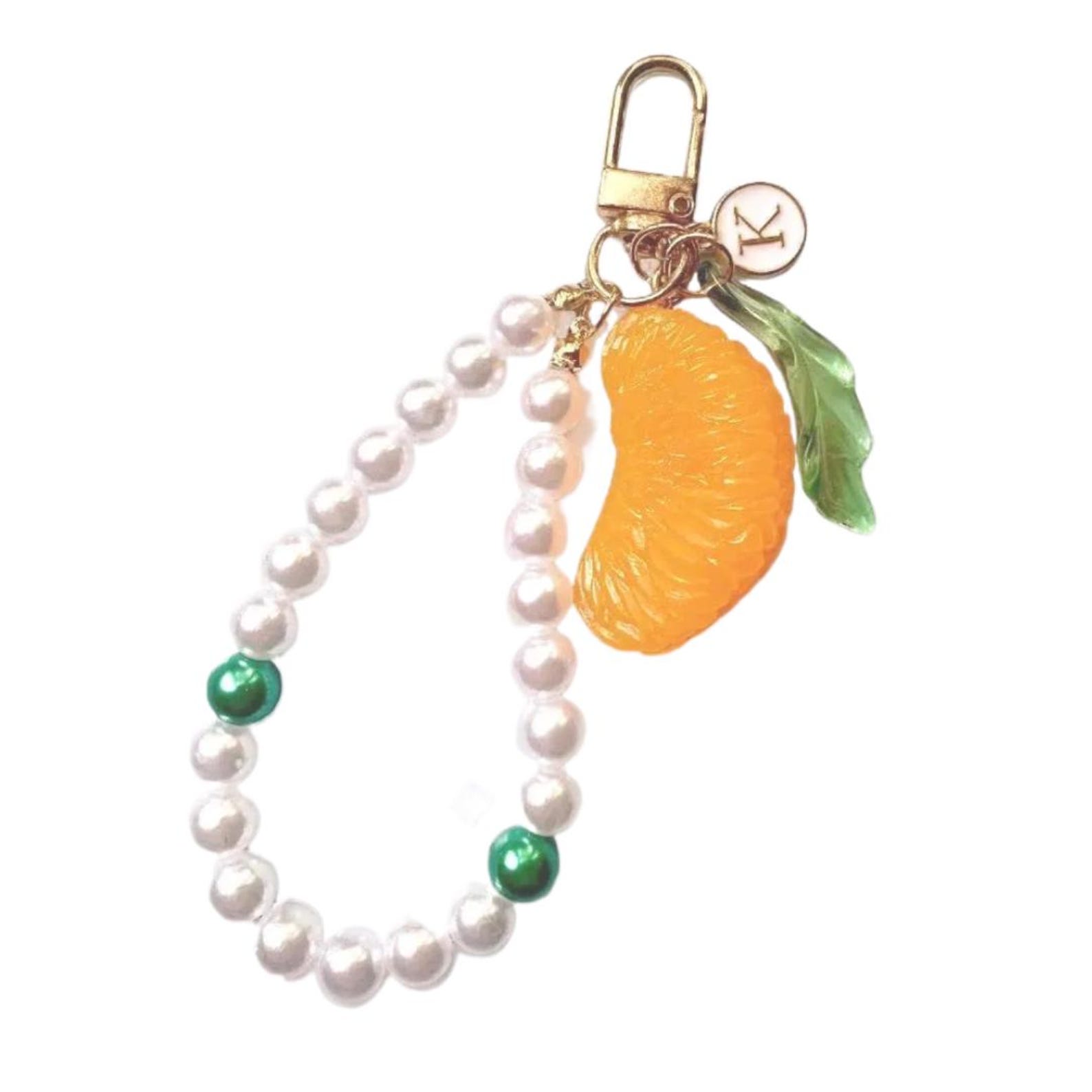 Personalized "orange Awesomeness" Tangerine Keychain, iPhone Beaded ...