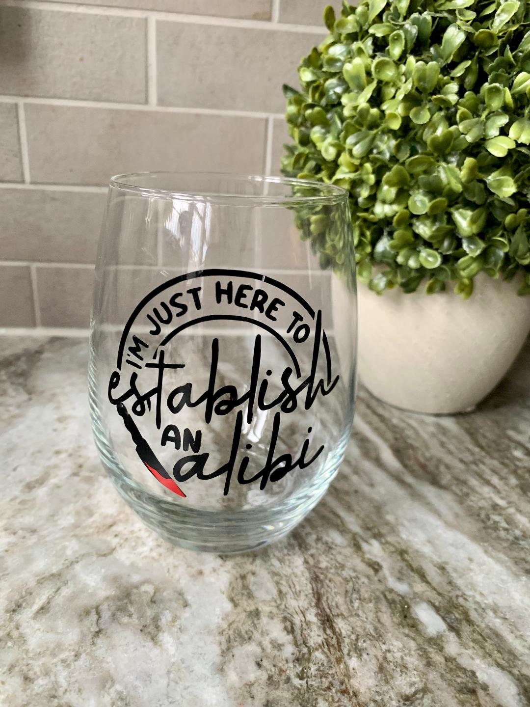 Personalized Wine Glass, Personalized Goth Gift, Goth Gift, Goth Wine ...