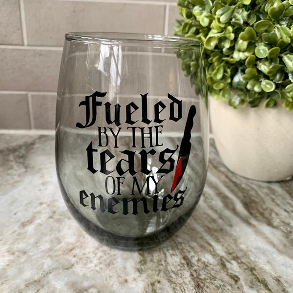 Goth Wine Glass - Etsy