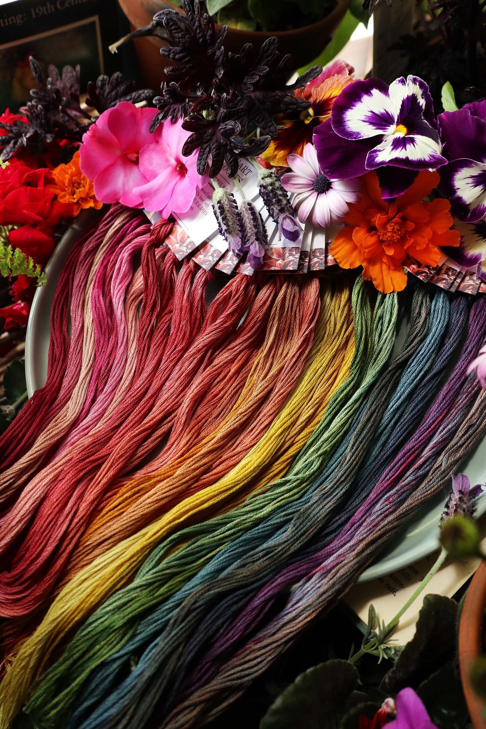 PLANT DYED Embroidery Floss SINGLES // Naturally Dye High - Etsy