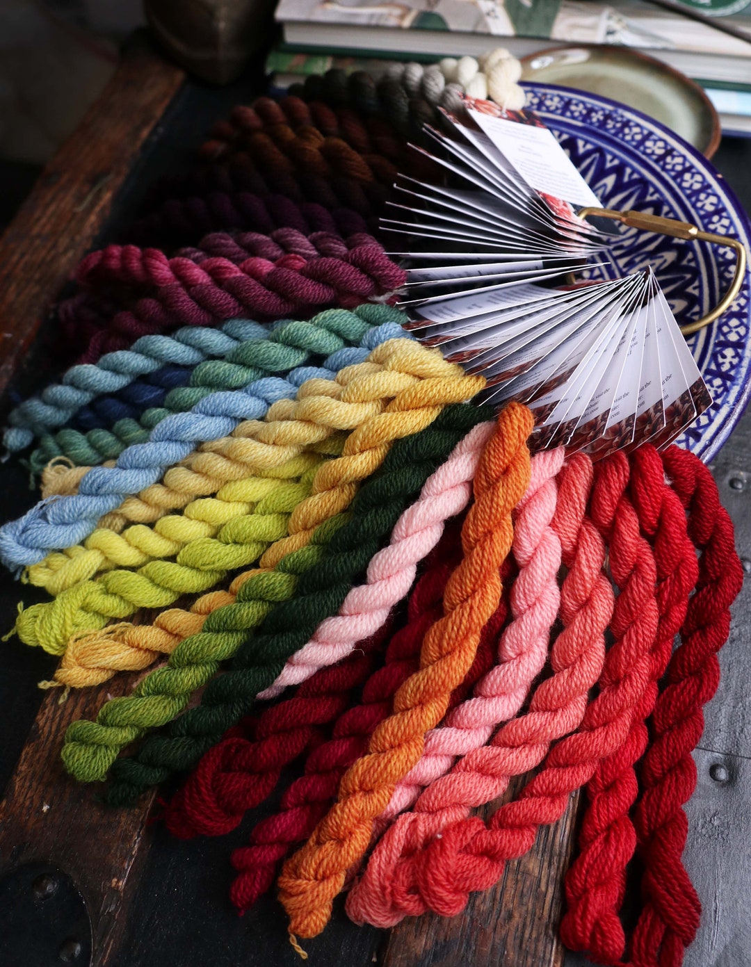 Plant Dyed WOOL THREAD FLOSS // Plant Dyed for Crewel Embroidery ...