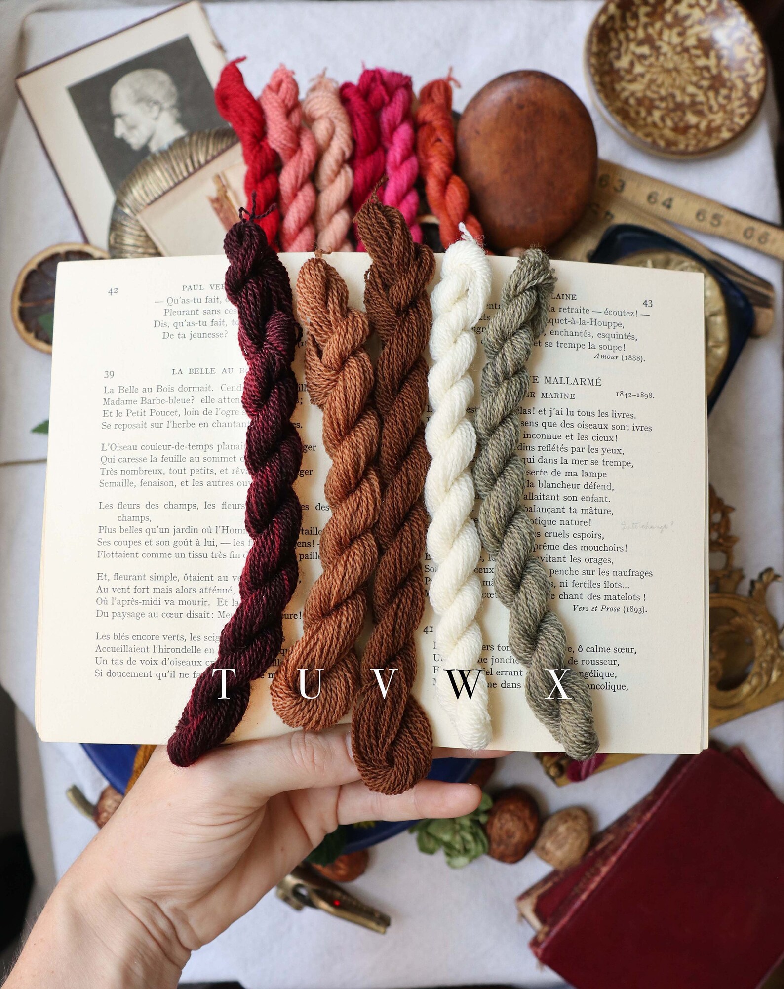 Plant Dyed WOOL THREAD FLOSS // Plant Dyed for Crewel - Etsy