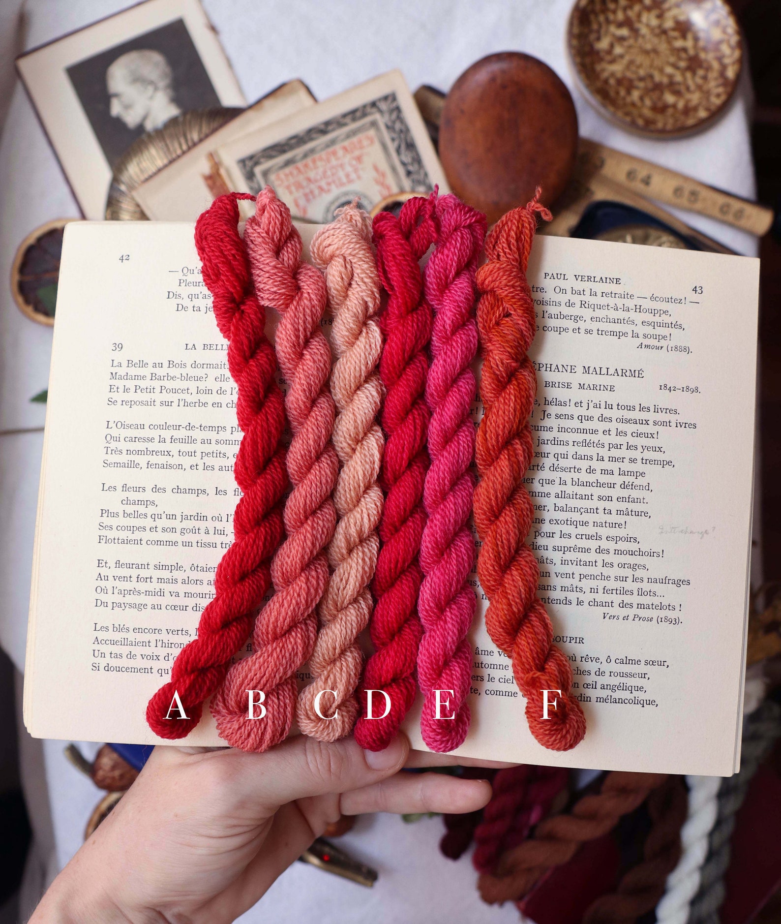 Plant Dyed WOOL THREAD FLOSS // Plant Dyed for Crewel - Etsy