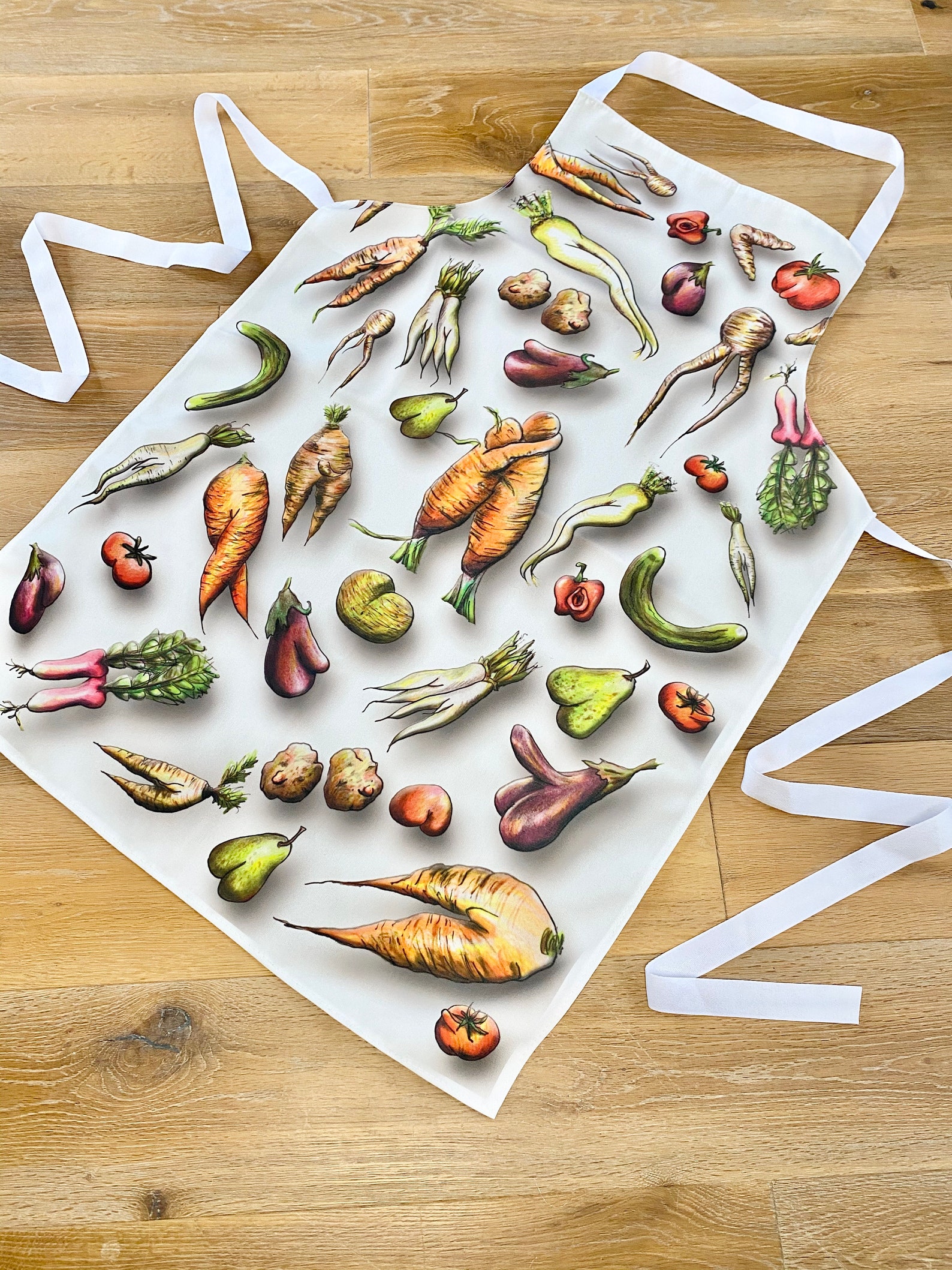 Rude Food Kitchen Apron With Naughty Vegetables Kitchen, Cooking ...
