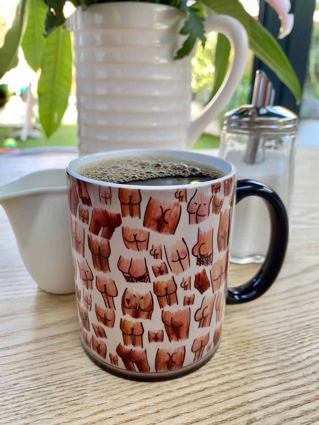 Funny Mug. Naughty Surprise Novelty Gift With Cheeky Bum Design for ...