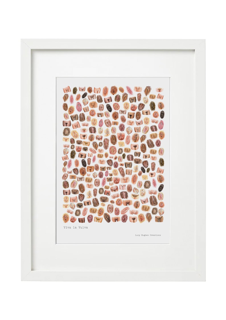 Viva La Vulva Art Print | Feminist Wall Art | Body Positive ...