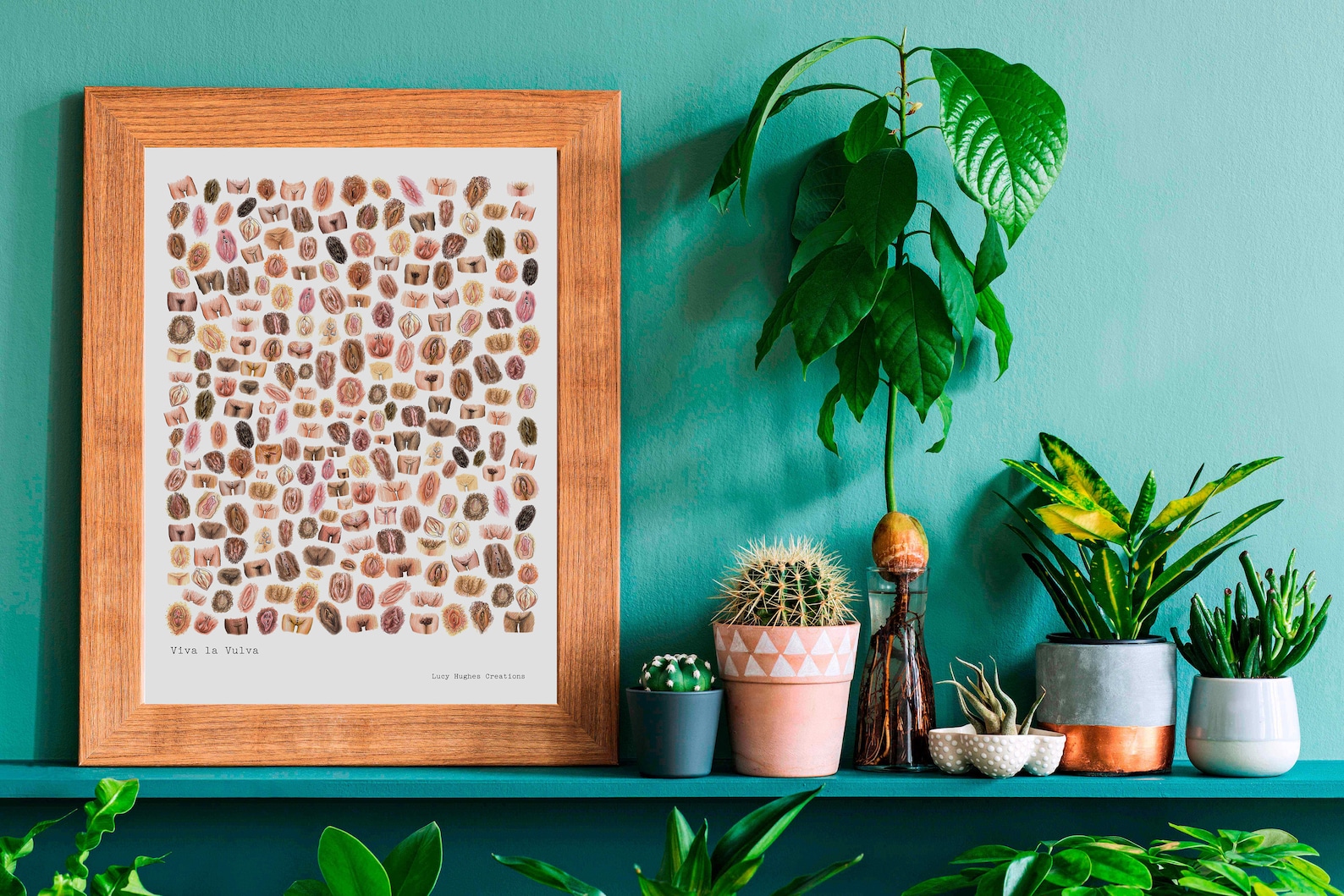 Viva La Vulva Art Print | Feminist Wall Art | Body Positive ...