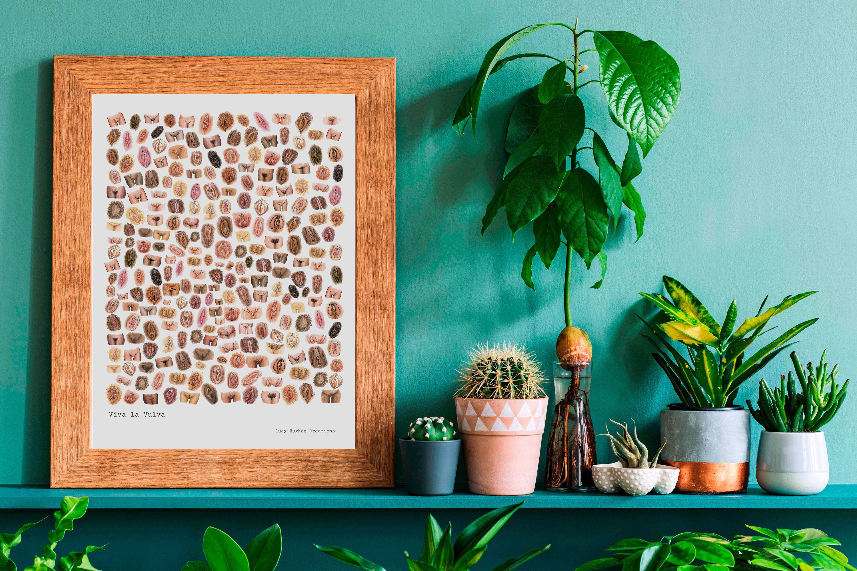 Viva La Vulva Art Print | Feminist Wall Art | Body Positive ...