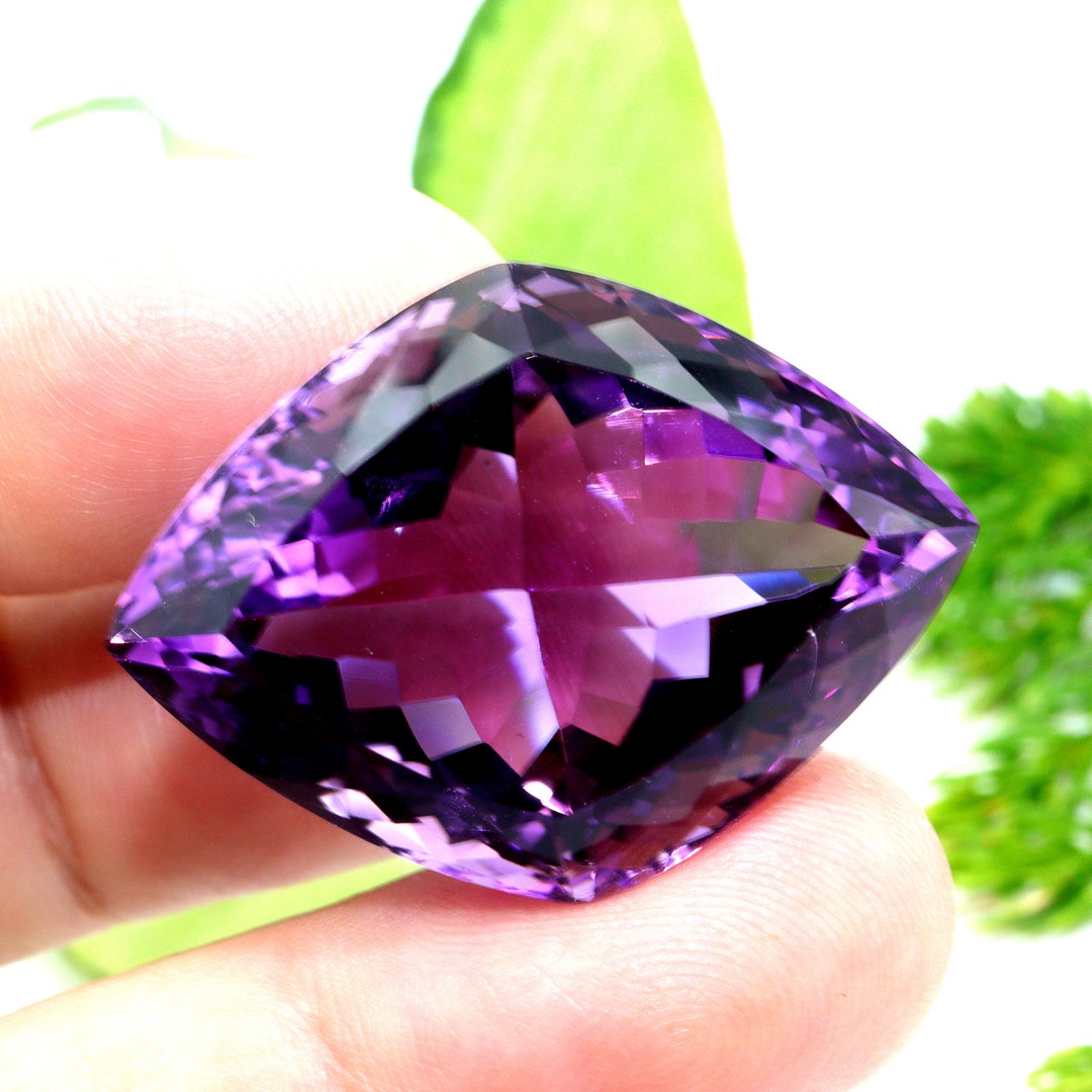 100% Natural Amethyst,very Big Size Fancy Cut 59.20ct. AAA African ...