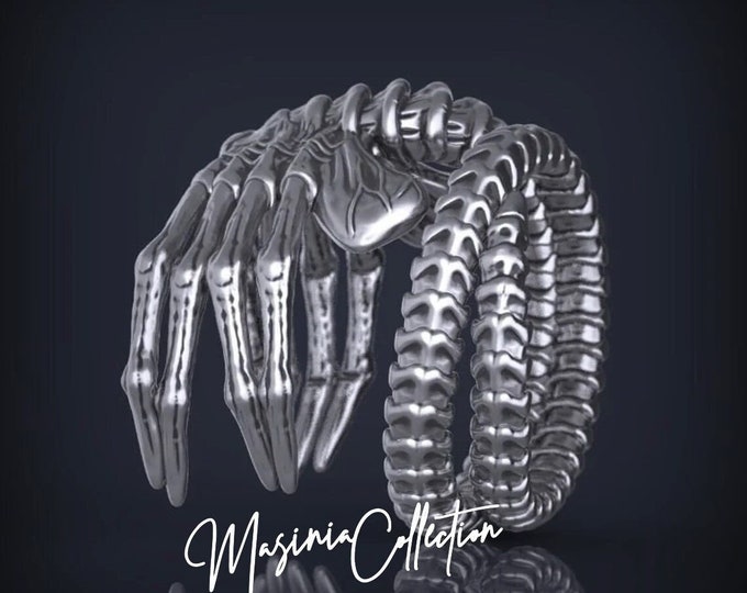 MR. Giger Inspired , Alien Facehugger Ring, Facehugger, Chestburster ...