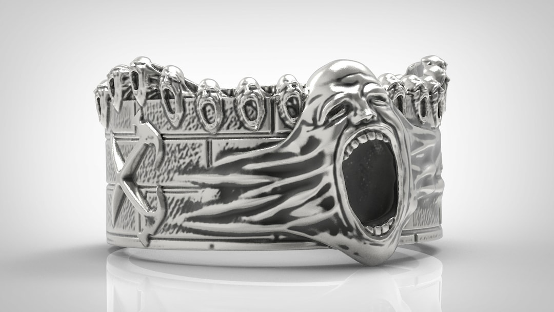 Pink Floyd the Wall Sterling Silver Ring 925 Retro Boho Style Rockstar ...