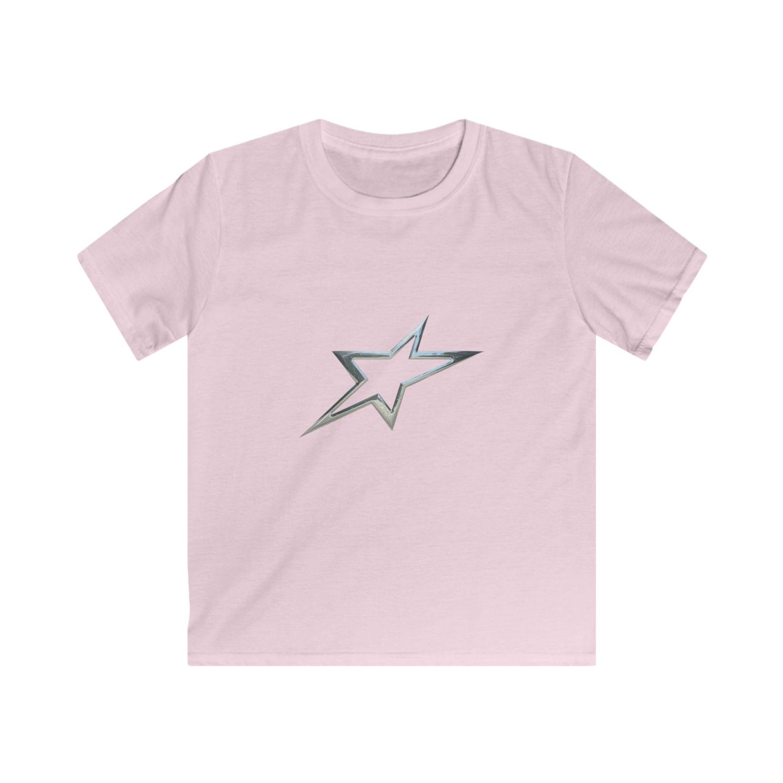 Star Baby Tee, Womens Fitted Tshirts, Vintage Shiny Star Tee, Retro ...