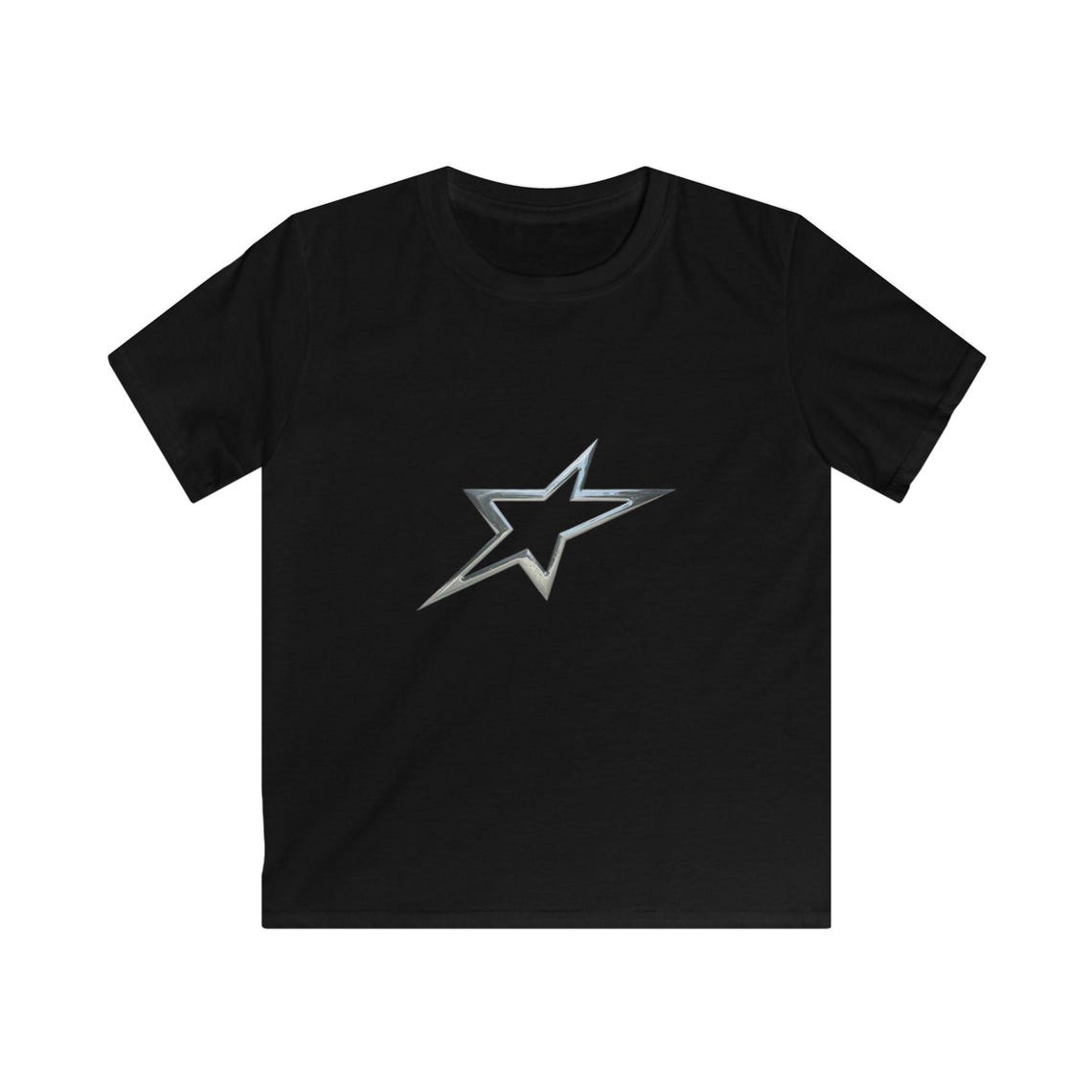 Star Baby Tee, Womens Fitted Tshirts, Vintage Shiny Star Tee, Retro ...