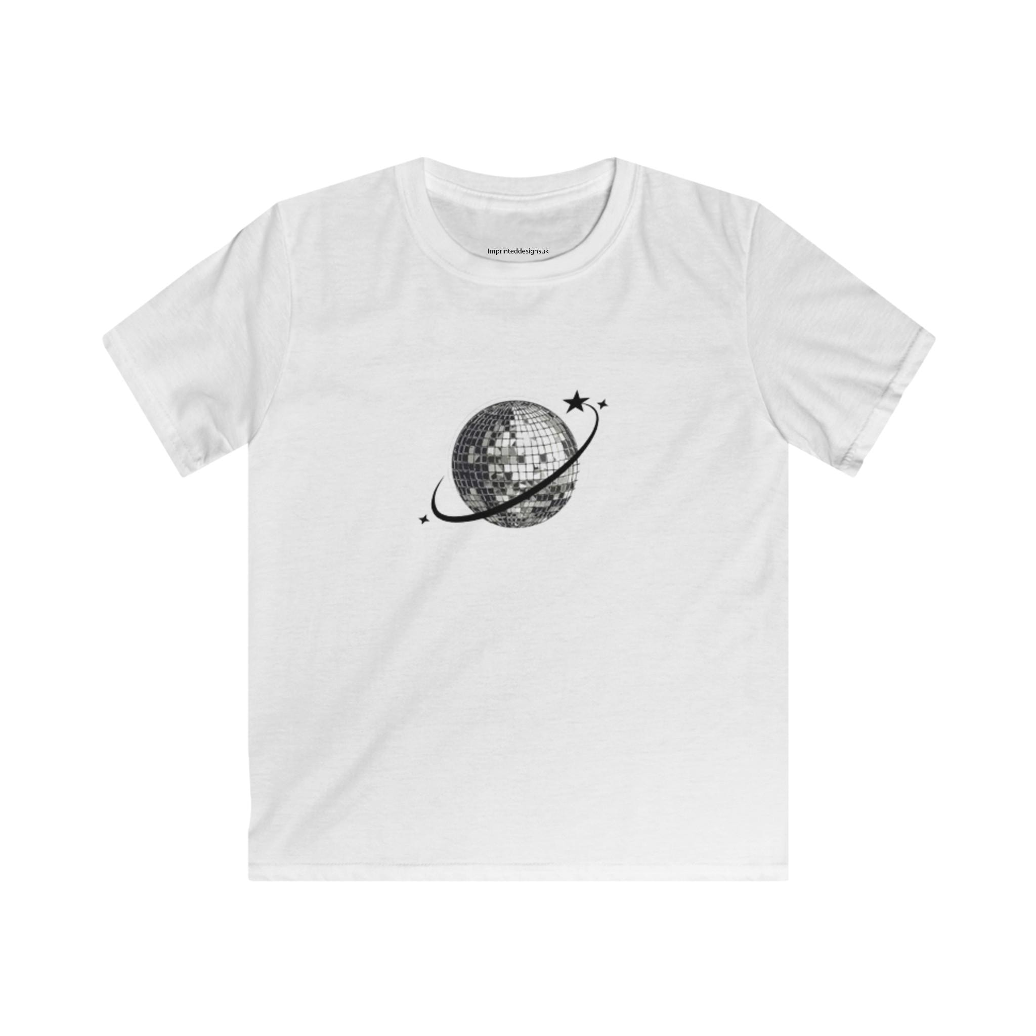 Disco Ball Baby Tee, Womens Fitted Tshirts, Mirrorball Design Tee, Y2K ...
