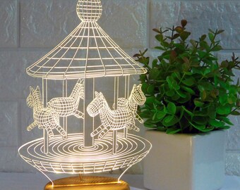 Carousel Night Light | Etsy