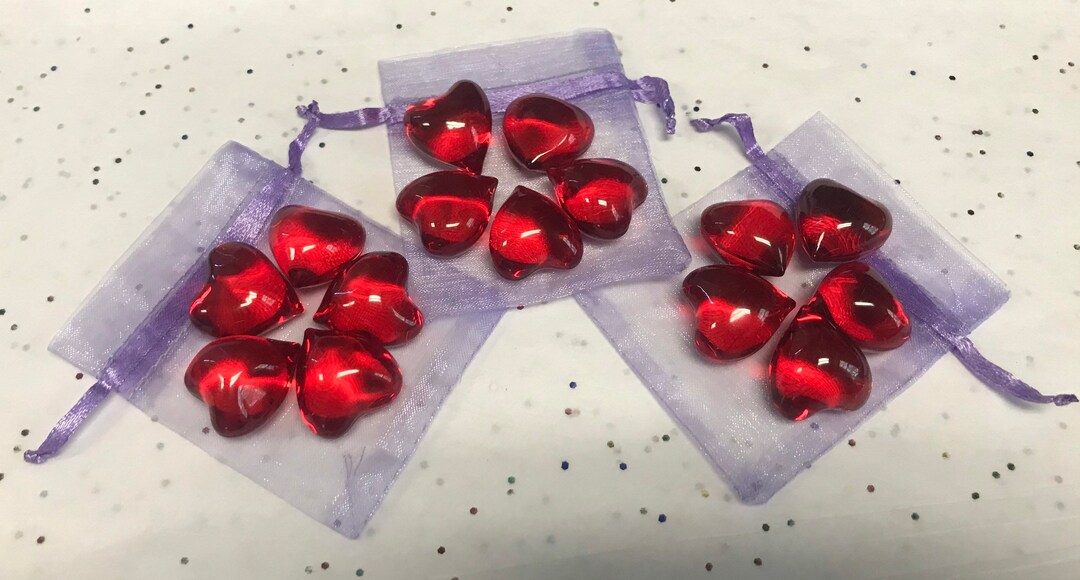Red Heart Bath Oil Beads - Etsy