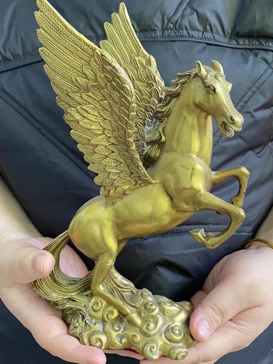 Vintage Winged Horse Flying Pegasus God Greek Mythology Statue ...