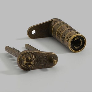 Da Vinci Code Lock Bronze/brass Hand Carved Solid Figure - Etsy