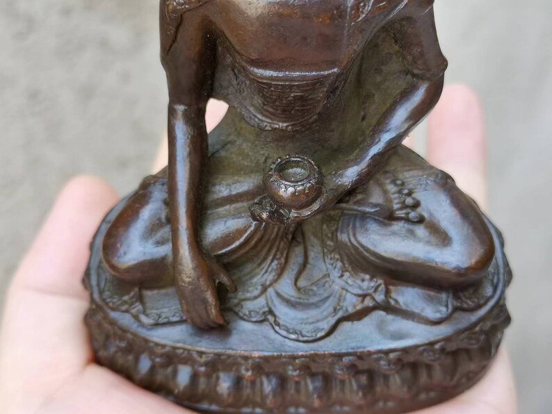 Tibet Buddha Statue, Copper Budha Idol Shakyamuni Fengshui Zen Buddhism ...