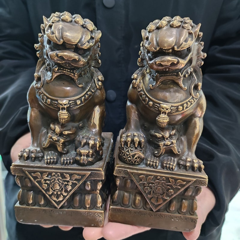 Guardian Lions Statues - Etsy
