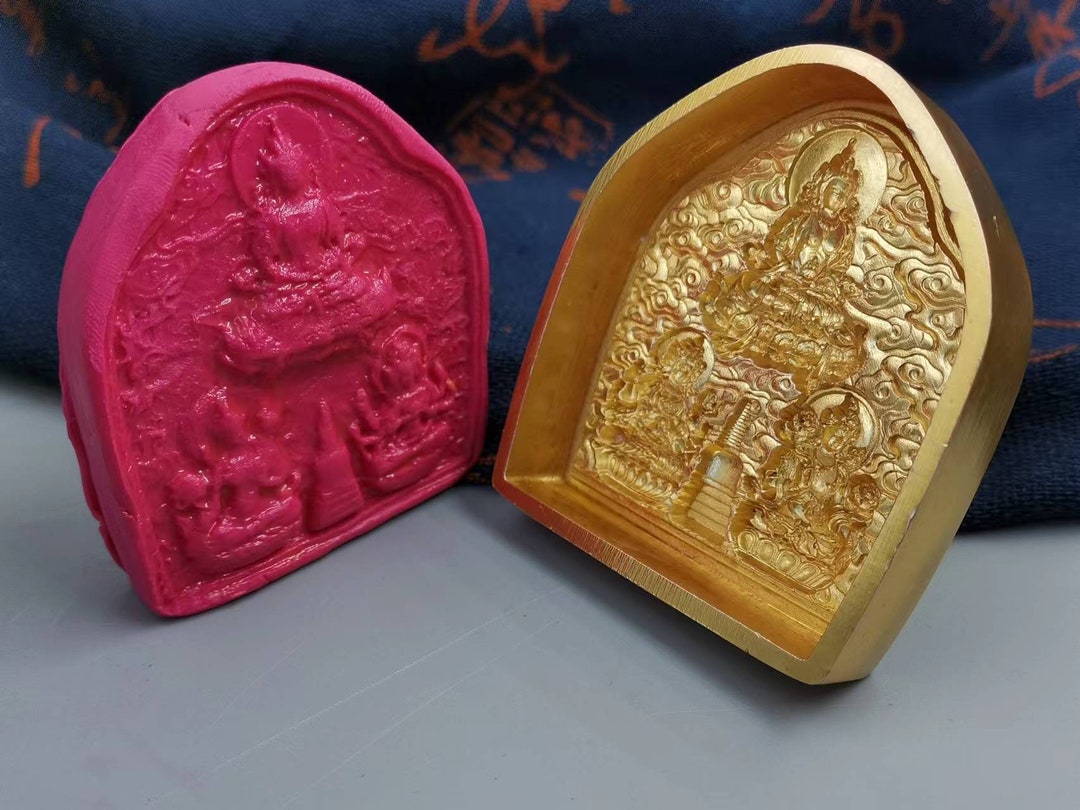 Tibetan Buddha Metal Mold, Handicrafts Buddhist Statue Craft Mould Made ...